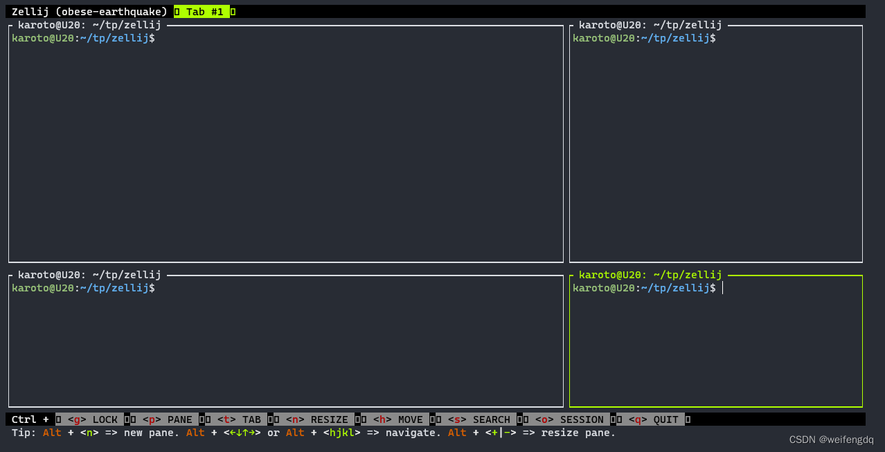 终端复用器 tmux 和 zellij-CSDN博客