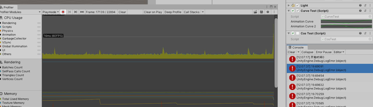 Unity AnimationCurve 曲线代替Cos Sin计算的性能比较_animationcurve 正弦-CSDN博客