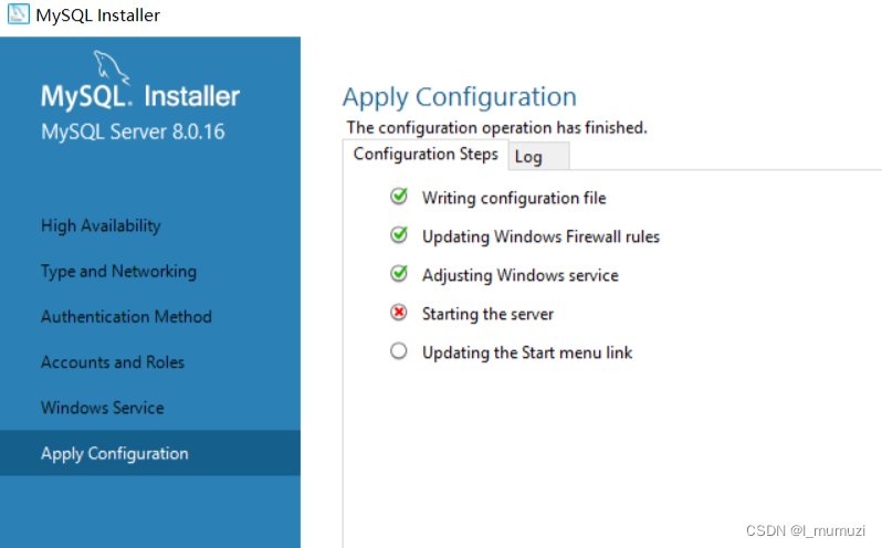 Mysql安装 Starting The Server报错安装mysqlstarting The Server报错 Csdn博客