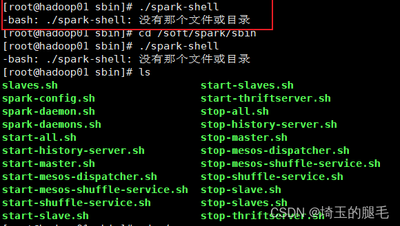 安装spark时候启动spark里没有spark Shell文件spark验证是否安装成功说没有这个文件夹 Csdn博客