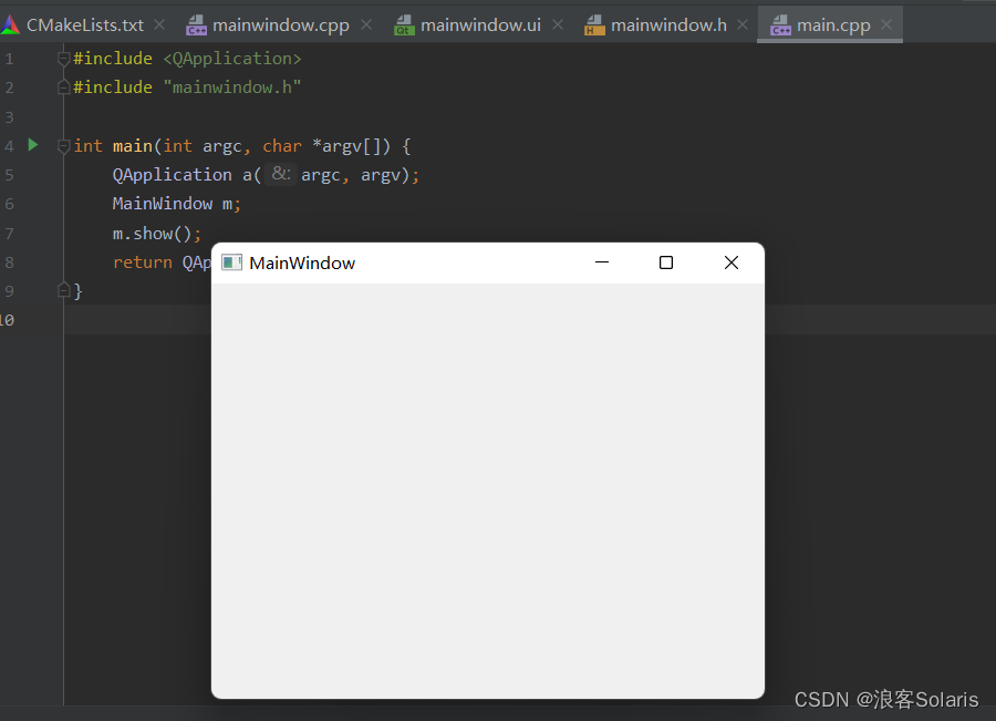 从0开始使用clion完成QT小demo的开发_clion练手小程序-CSDN博客