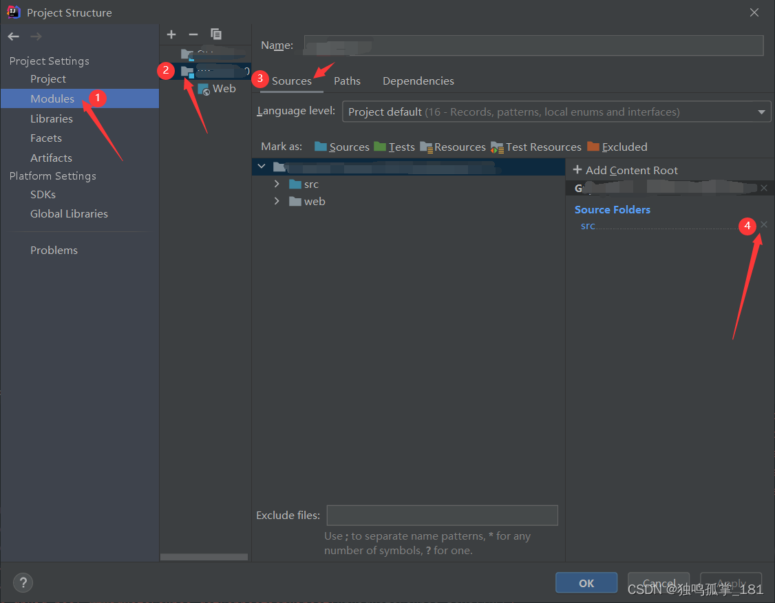 idea导入Moudle时，报错：Module “xxx” must not contain source root ““. The root already belongs to ...