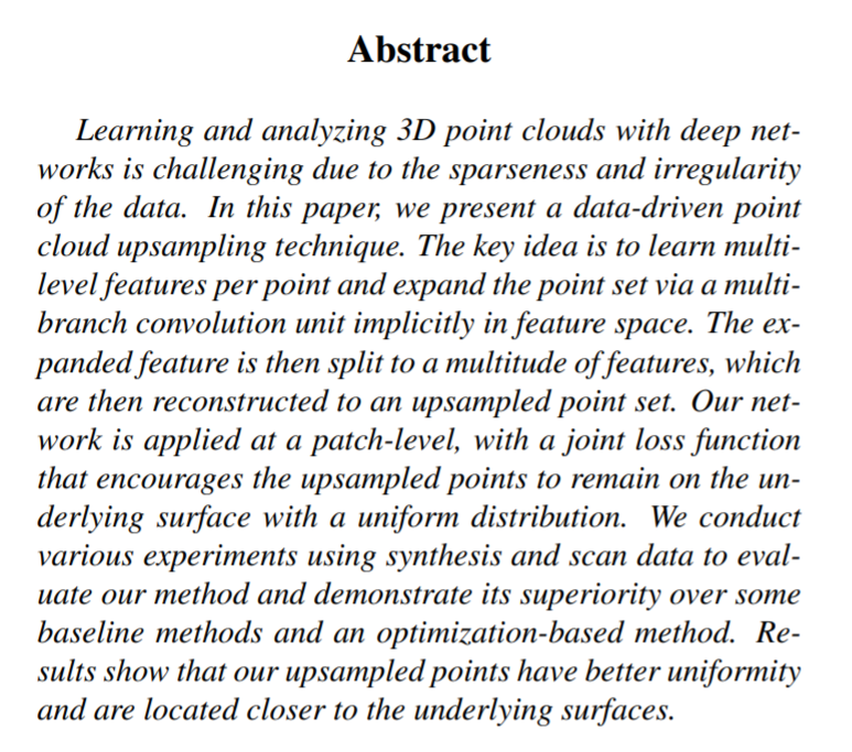 【论文阅读】 Cvpr 2018 Pu Net: Point Cloud Upsampling Network Tensorflow Rec Oth Pu Net精读文献 Csdn博客