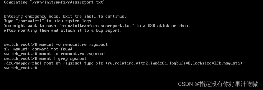 rhcsa rhel8重置root密码_rhce 设置 root 密码-CSDN博客
