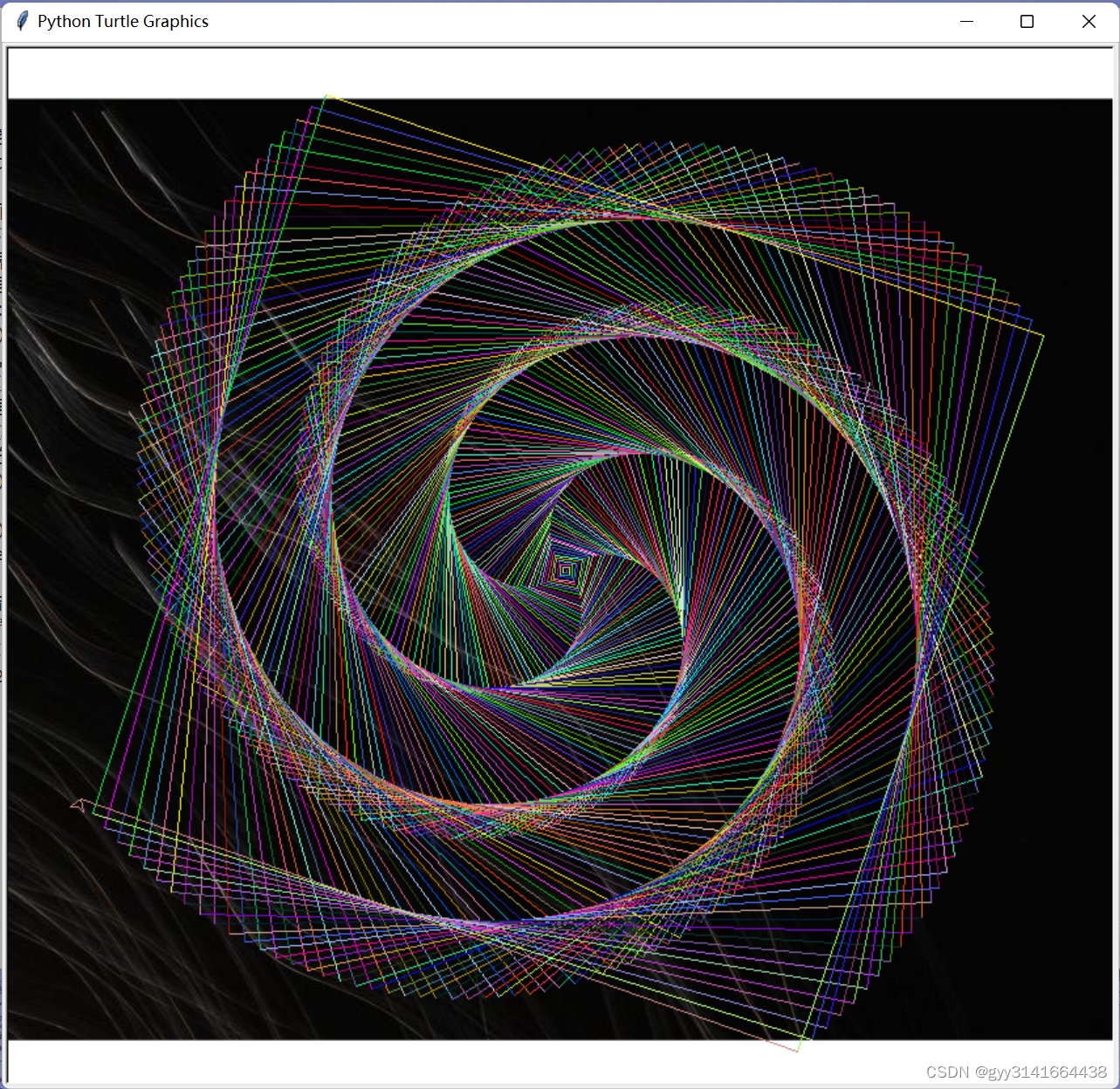 Python使用海龟绘图绘制哆啦A梦，螺旋炫彩正方形_海龟绘图哆啦a梦-CSDN博客