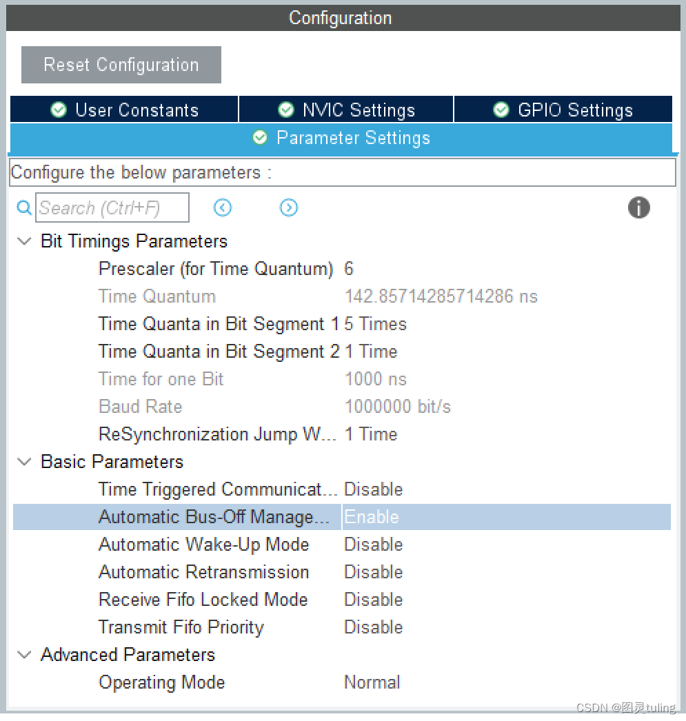 Stm32f4之can通信cubemx实现time Quanta In Bit Segment Csdn博客