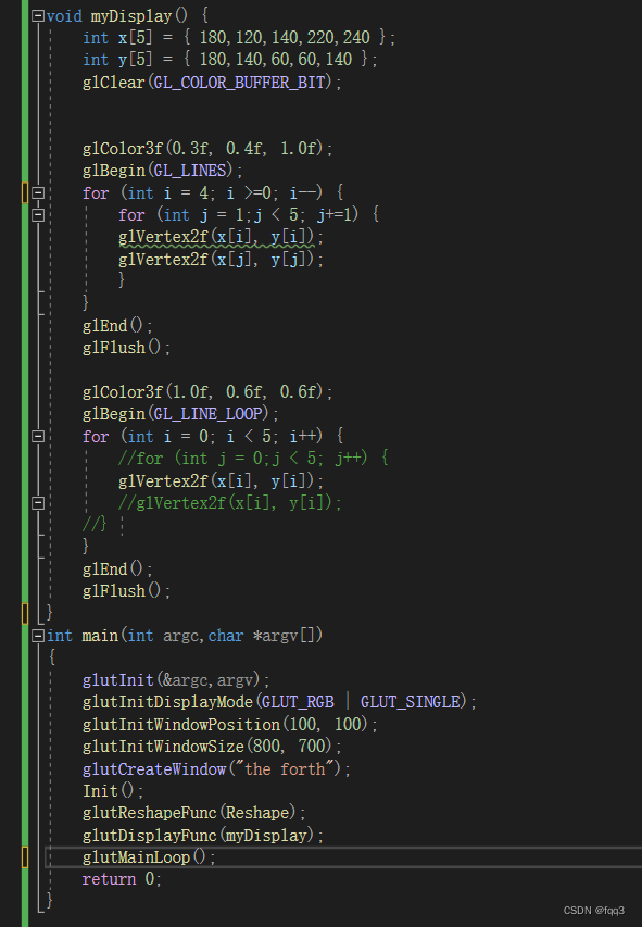 OpenGL使用LINES画线出现乱线_opengl-lines-CSDN博客