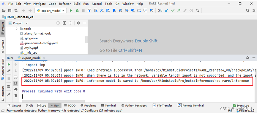 使用MindStudio完成RARE_Resnet34_vd模型开发_global.pretrainedmodel-CSDN博客