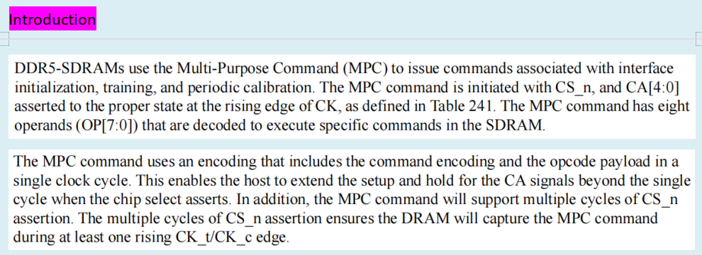 【JESD79-5之】4 DDR5 SDRAM命令描述和操作-15(multi-purpose command(MPC))-CSDN博客