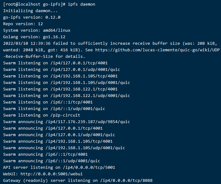centos安装部署IPFS_192.168.1.105:5001-CSDN博客