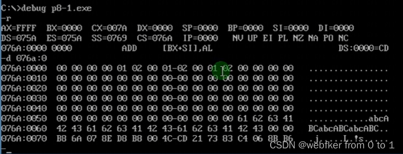 【汇编】数据处理——bx,si,di,bp详解、CPU寻址过程、bx,bp基址寄存器的区别、指令要处理的数据有多长word,byte,word ptr/byte ptr、DIV指令、DUP指令 ...