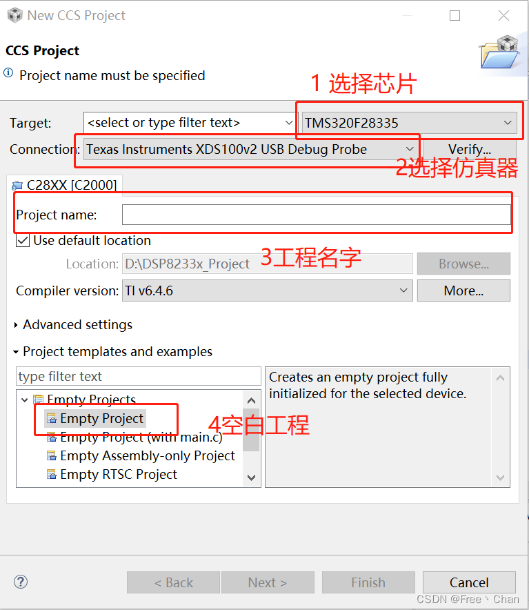 DSP F2833x工程创建[DSP CCS]_f2833x ccs头文件-CSDN博客