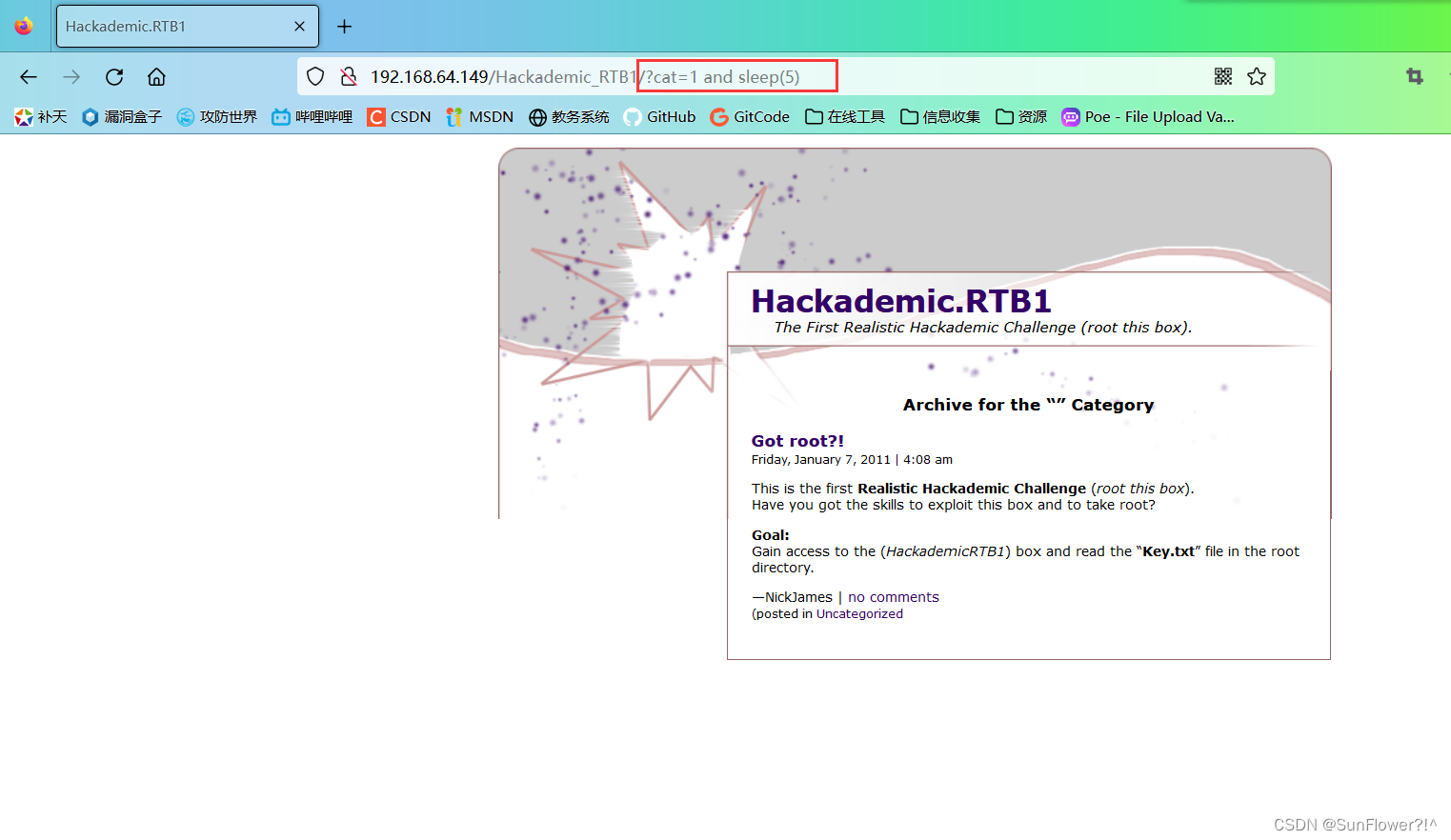 渗透测试——Hackademic.RTB1靶场-CSDN博客