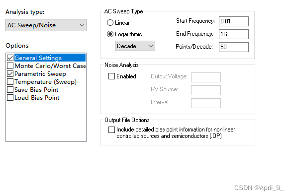 交流扫描分析_ac sweep-CSDN博客