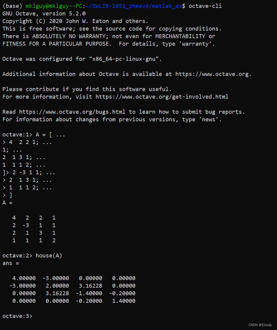 使用 Householder 变换 将 对称矩阵 进行 三对角化_householder变换三对角化-CSDN博客