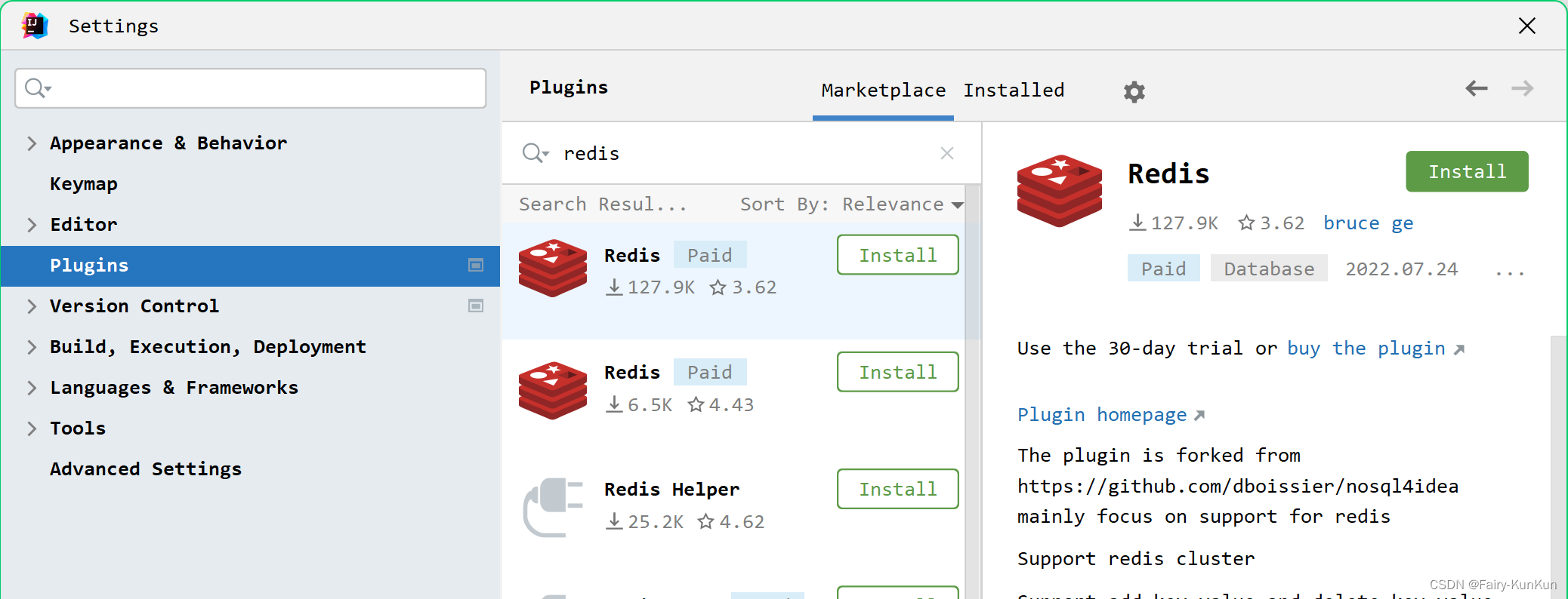 使用 Idea 的 Dedis 插件连接 Redis 服务器idea Redis可视化插件 Csdn博客