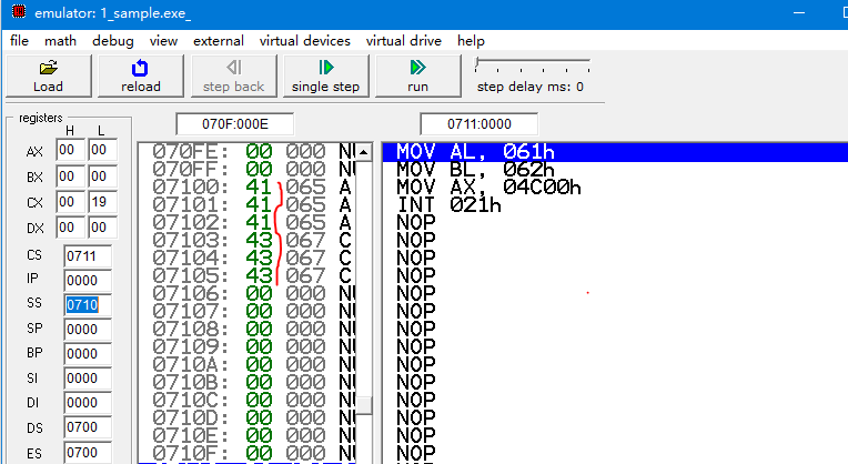汇编语言debug查看数据段内容_汇编语言debug d指令显示数据段前三个字节的内容-CSDN博客