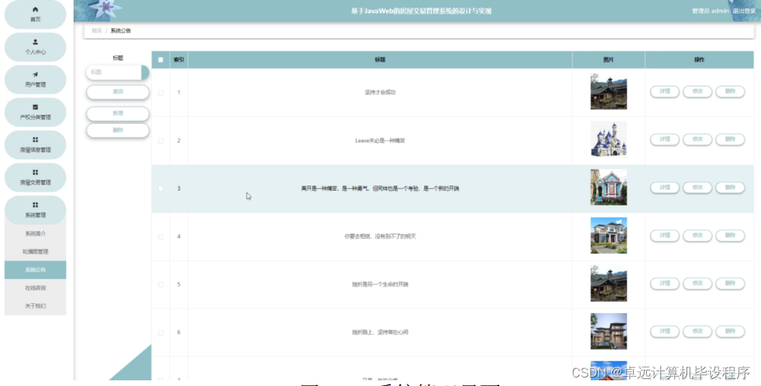 【附源码】基于javaweb的房屋交易管理系统的设计与实现c6ay19计算机毕设ssmjavaweb课设源码 Csdn博客