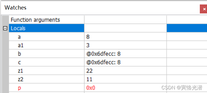 CodeBlocks监视窗口(Watchs)进行调试（引用类型与指针）_codeblock watch窗口-CSDN博客