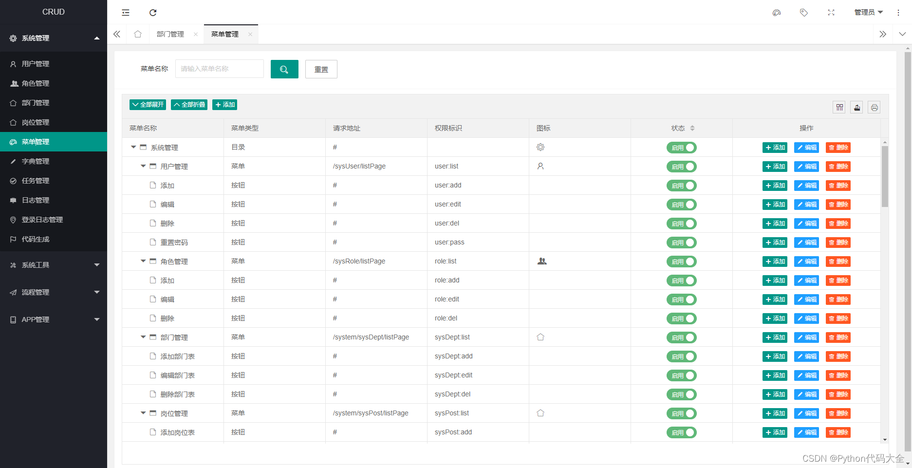 基于springboot Layuiadmin 构建的单体后台管理系统，含详细使用说明 Csdn博客
