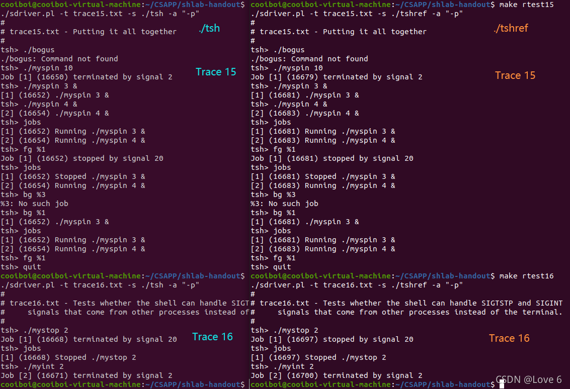 CSAPP Lab5实验记录 ---- Shell Lab（实验分析 + 完整代码）_shelllab-CSDN博客