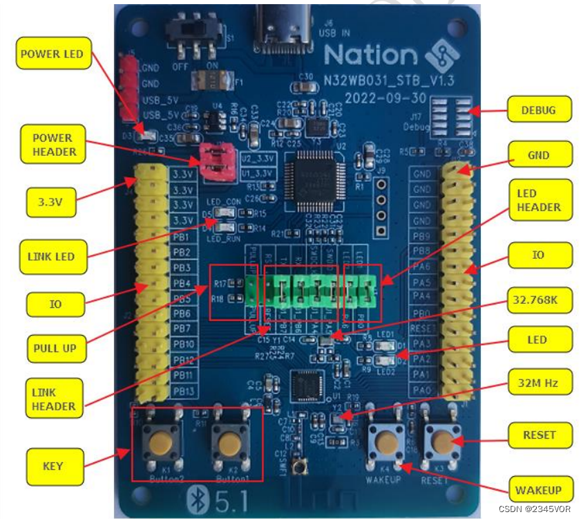 【N32WB03xSTB开发板GPIO实验】-CSDN博客