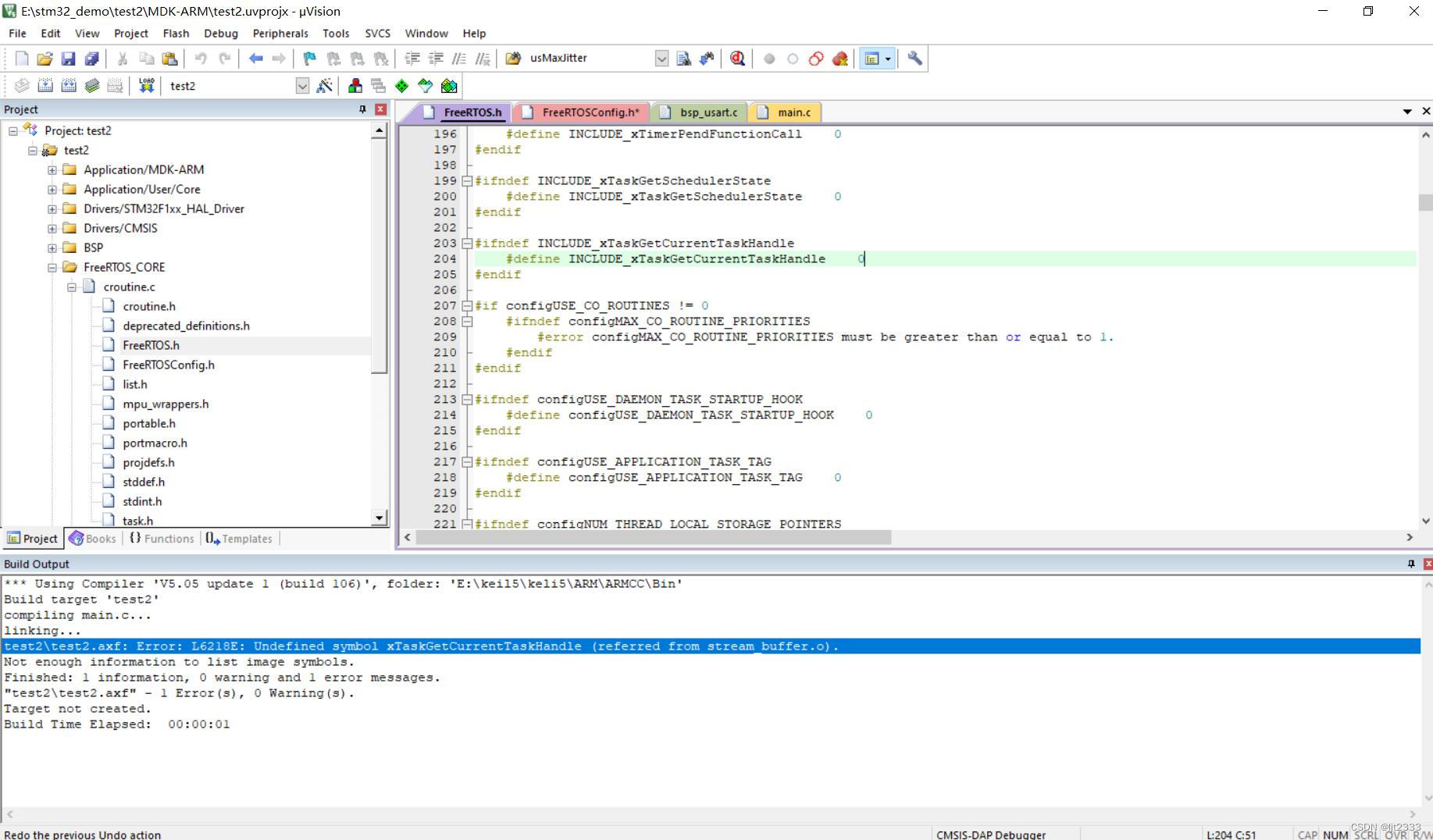 STM32将FreeRTOS移植到用CubeMX生成的HAL库中_stm32 hal freertos移植-CSDN博客