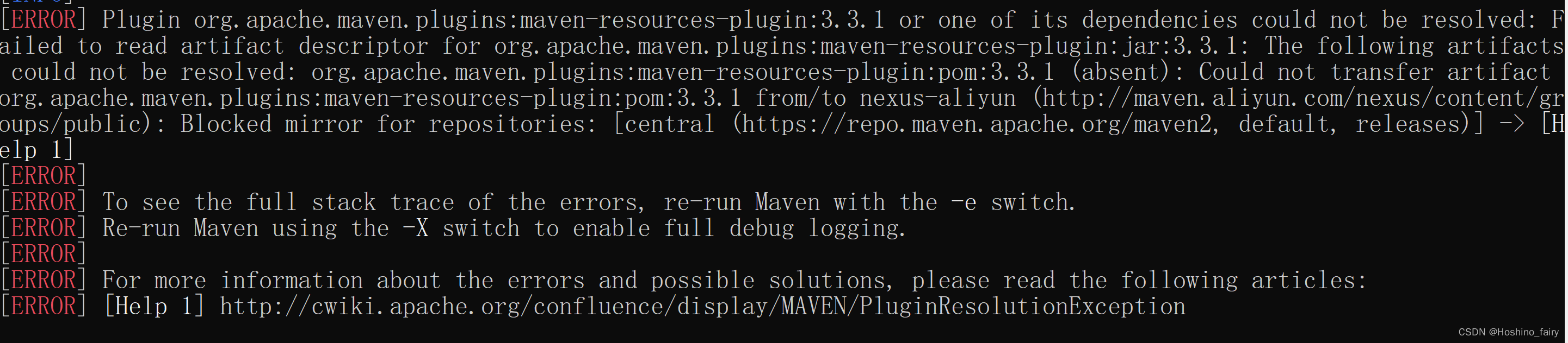 Maven Plugin Orgapachemavenpluginsmaven Resources Plugin331 Or