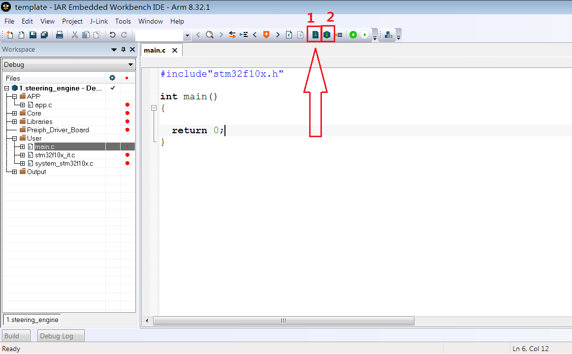 IAR建立STM32F103ZET6工程_stm32f103vet6 iar工程-CSDN博客
