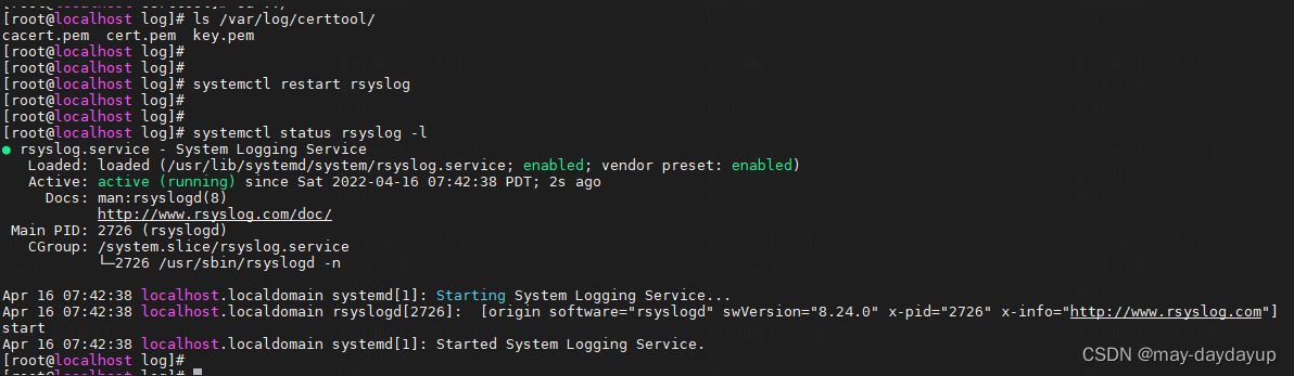 【rsyslog系列】Rsyslog TLS证书制作-CSDN博客