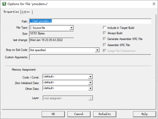 keil中Option for File，.c文件配置（编译工程.c文件中存在红色减号）_include in target build-CSDN博客