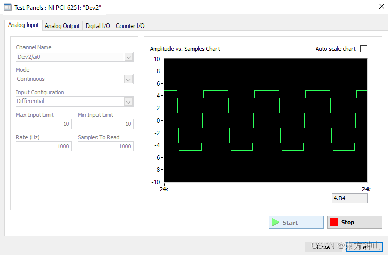 【NI-DAQmx入门】使用NI MAX的测试面板_ni-daqmax如何进行测试-CSDN博客