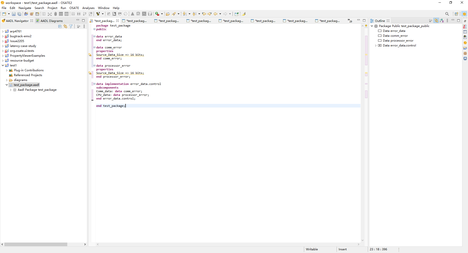 【OSATE学习笔记】AADL语法介绍（二）软件类构建详细介绍-CSDN博客