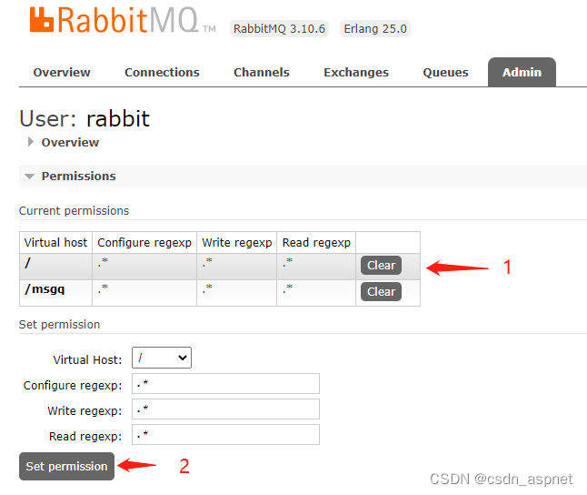rabbitmq 管理界面添加报错 Access refused_rabbitmq access refused.-CSDN博客