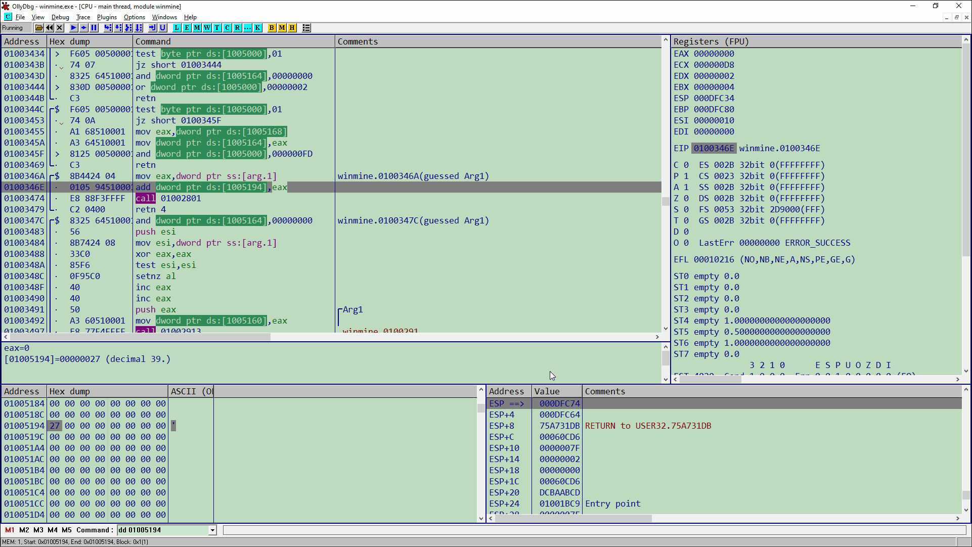Win32 反汇编_ollydgb-CSDN博客