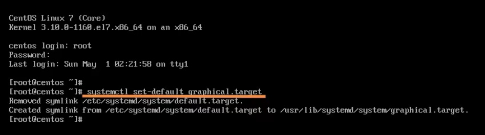 Centos7从命令行模式切换到图形化界面模式centos7图形化界面和命令行的切换 Csdn博客