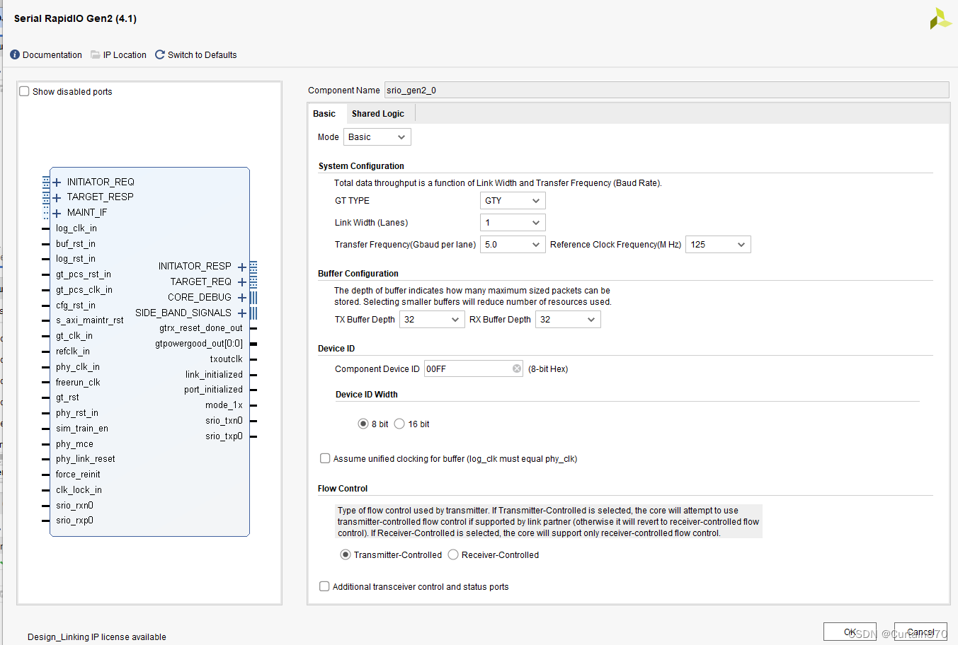 Xilinx SRIO IP（Serial RapidIO）学习心得（二）: example design 总体介绍说明_xilinx mig7 ip核带不开example design-CSDN博客