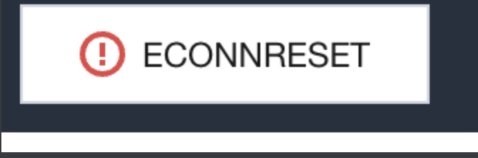 思考遇到HTTP的链接报错 - ECONNRESET-CSDN博客