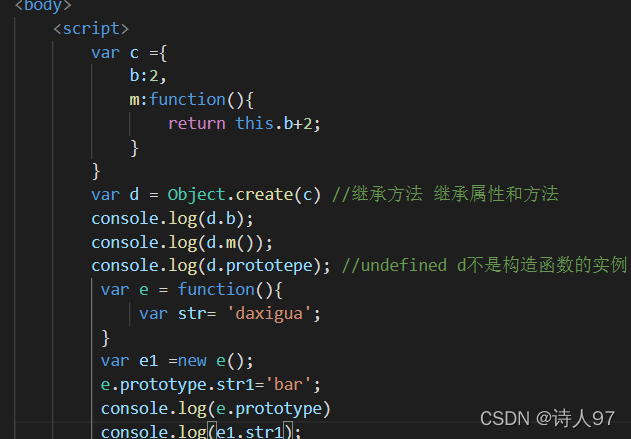 继承方法create和构造函数的区别 构造函数和create Csdn博客