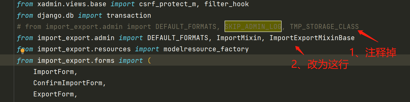 cannot import name ‘SKIP_ADMIN_LOG‘ from ‘import_export.admin‘_cannot import 'admin-login-bg ...