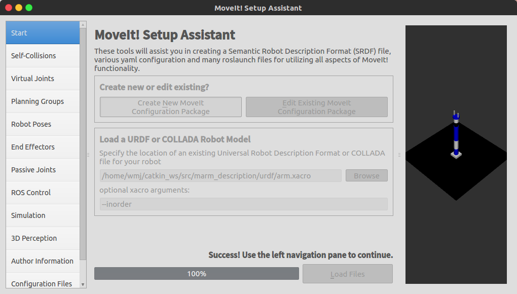 MoveIt机械臂控制——（一）基本配置步骤_melodic18的博客-CSDN博客_moveit配置