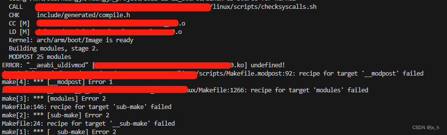 ERROR: “__aeabi_uldivmod“ [***.ko] undefined!——问题解决记录-CSDN博客