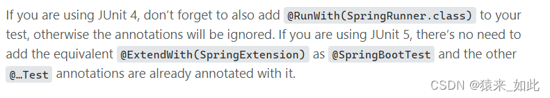 Springboottest单元测试—加入test无法启动测试方法,什么情况下需要加runwithspringrunnerclass 4511
