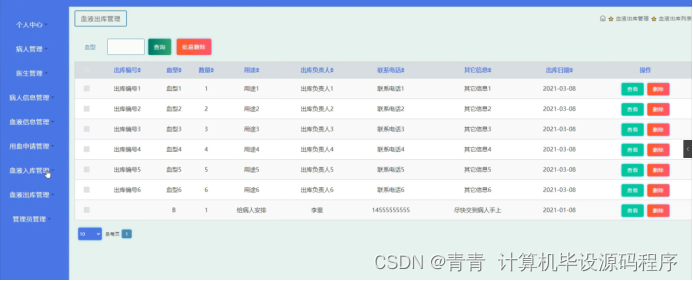 【附源码】java计算机毕业设计昆明市人民医院血库管理系统（程序lw部署）青青 计算机毕设源码程序的博客 Csdn博客