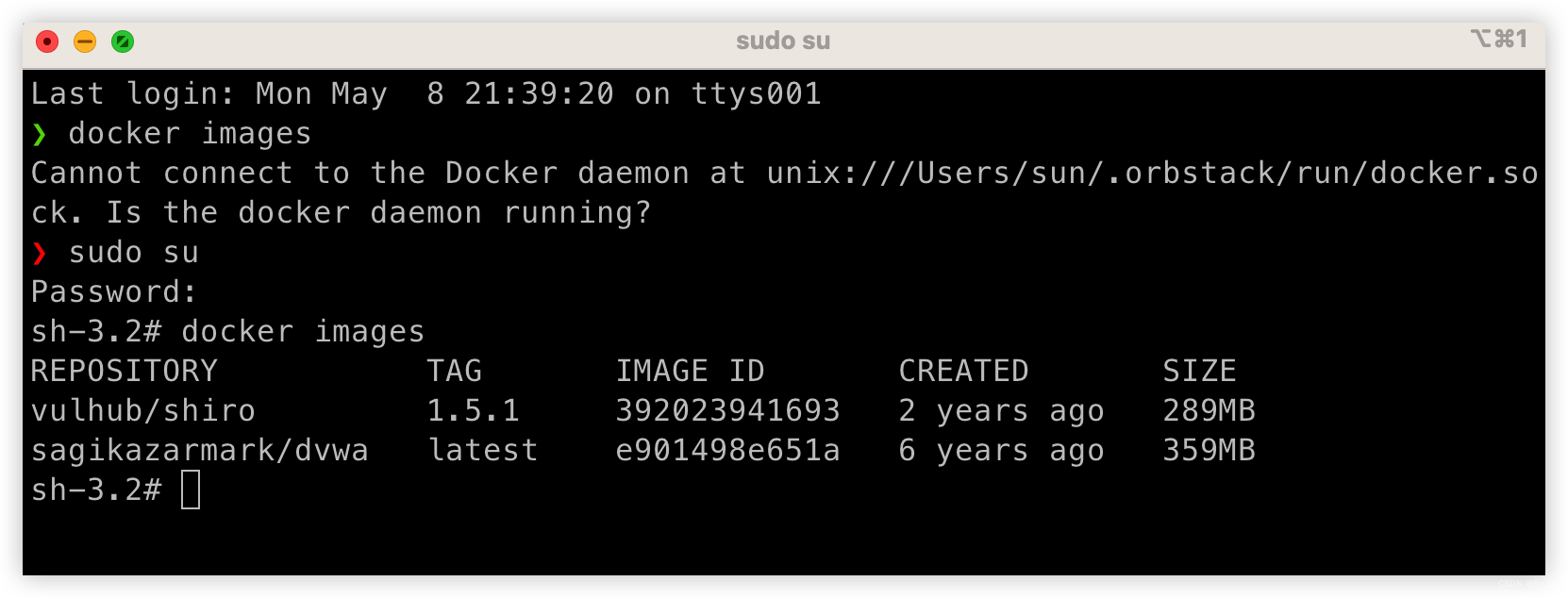 mac m2无法执行docker命令Cannot connect to the Docker_macm2芯片安装docker后无法访问-CSDN博客