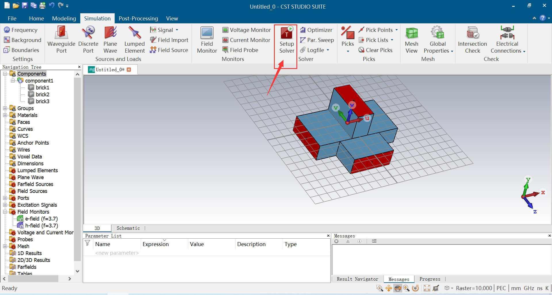 基于电磁仿真软件CST的3.4-4GHz波导魔T设计_cst仿真教程-CSDN博客