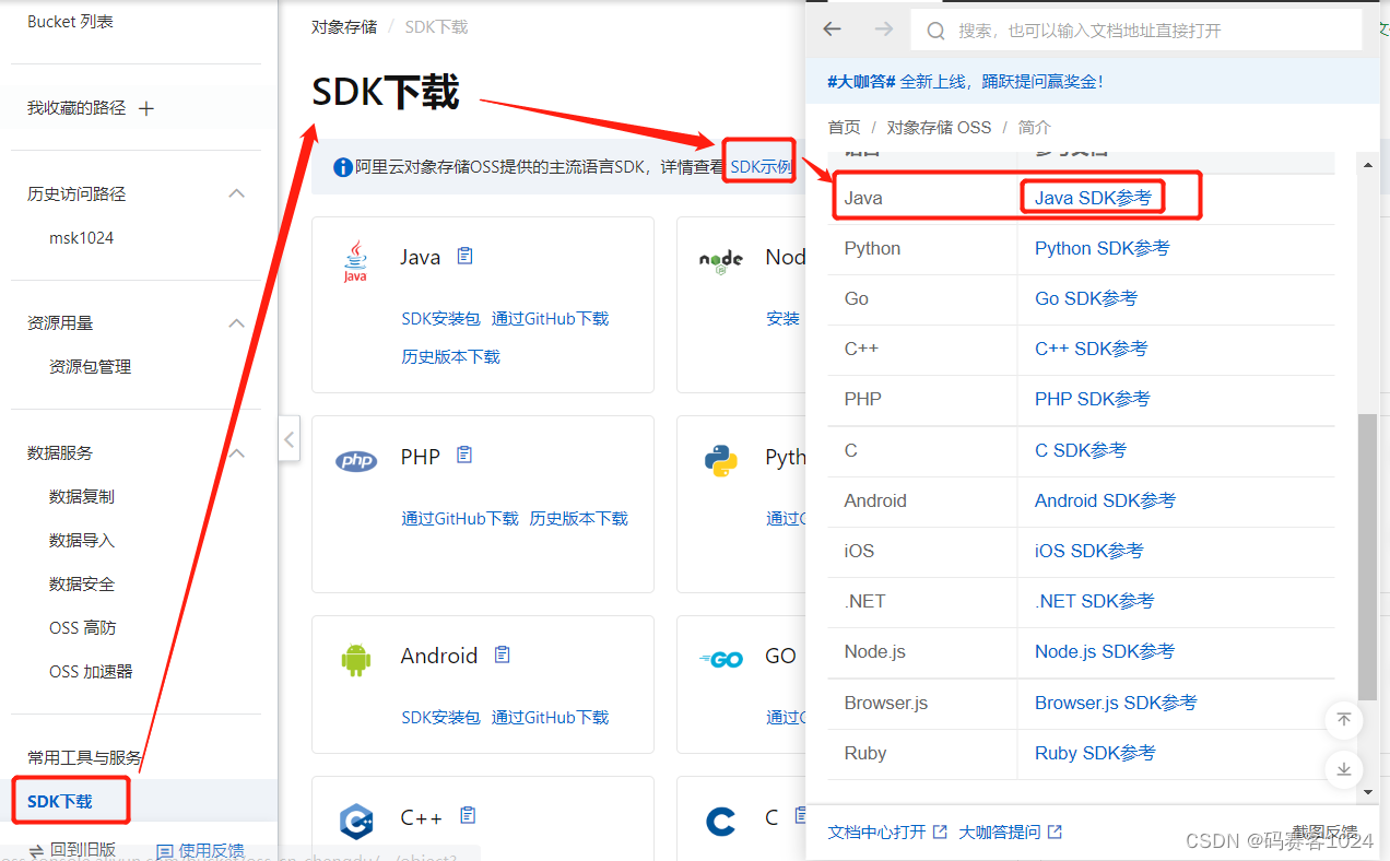 阿里云-对象存储OSS_阿里云对象存储oss_码赛客1024的博客-CSDN博客