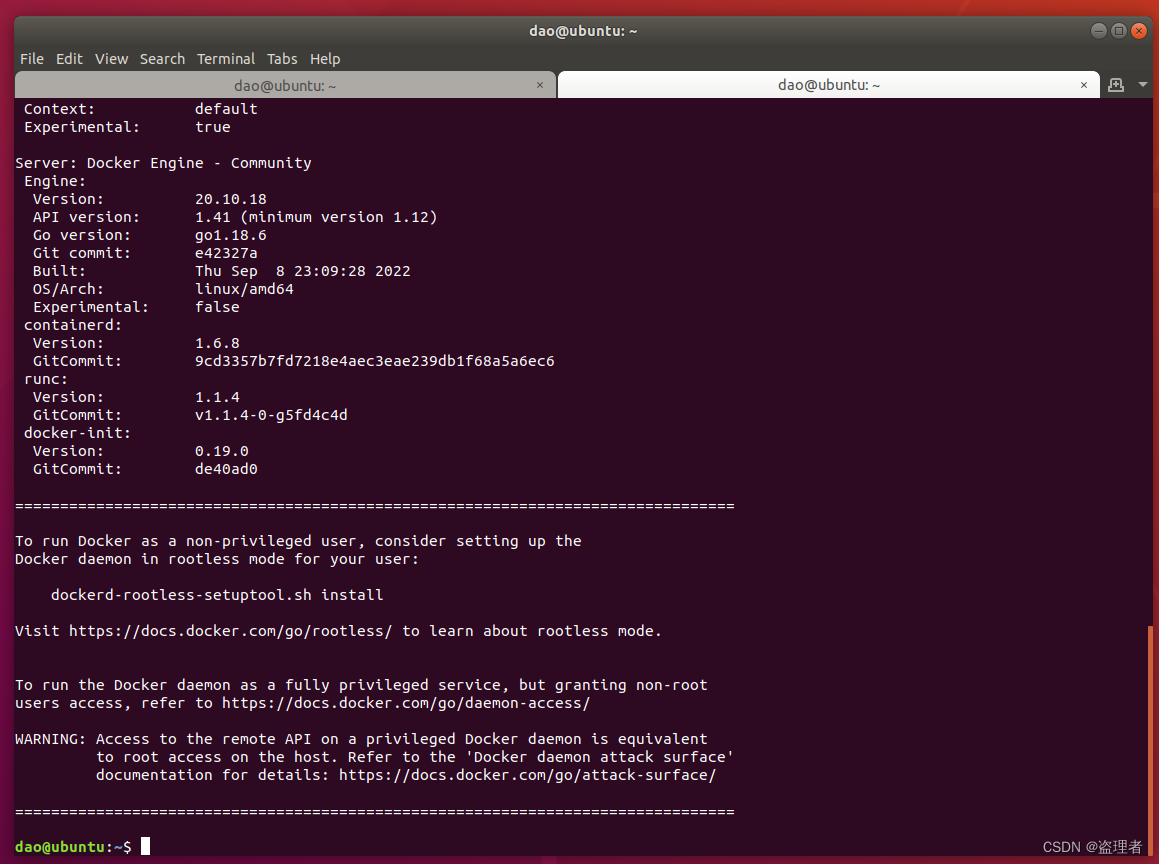 ubuntu 安装 docker_ubuntu 如何知道已经安装了docker-CSDN博客