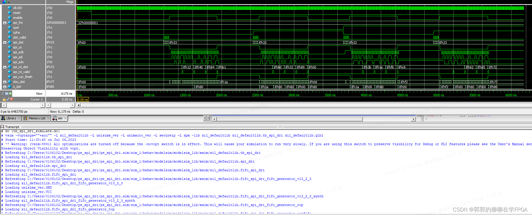Modelsim与Vivado联合仿真报错误：“Failed to open data file “....dat“ in read mode”_modelsim报错信息transcript在 ...